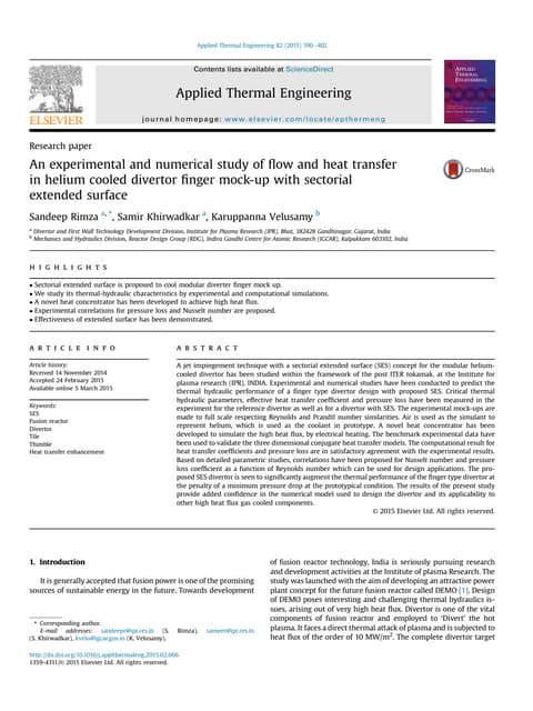 heat transfer performance in 3D induced finned heat pipe | PPTX