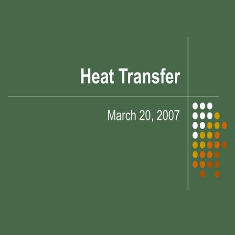 Heat transfer review | PPT