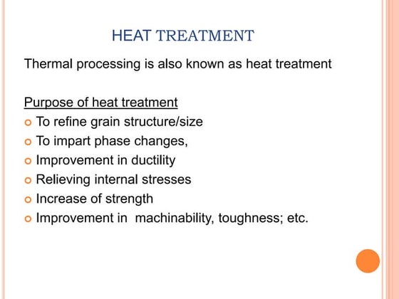 Ausforming heat treatment process | PPTX | Geology | Science