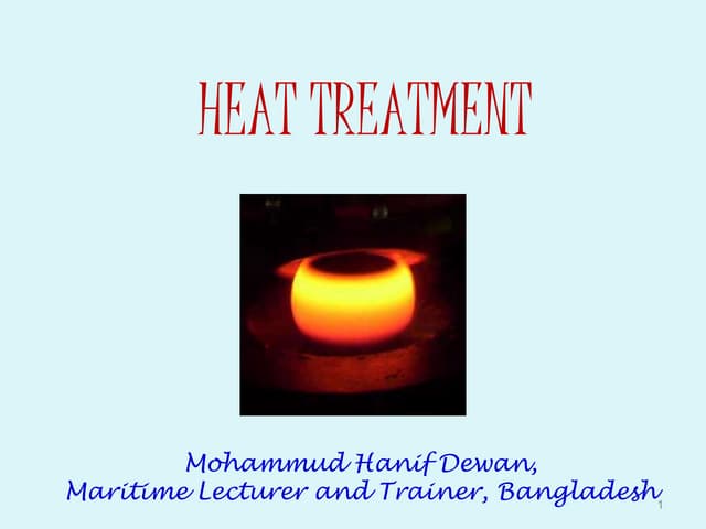 Heat Treatment Processes | PPT