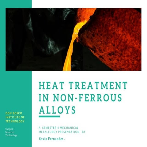 Heat treatment in non-ferrous alloy | PPT