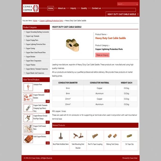 Heavy duty cast cable saddle | PDF