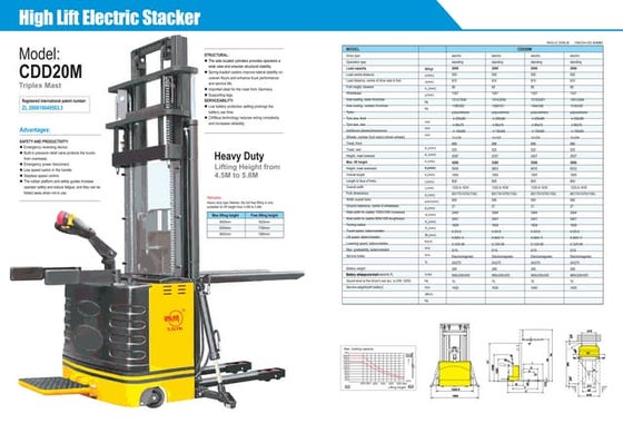 Rider type electric stacker cddk15 | PPT