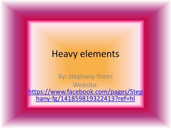 Formation of Light and Heavy Elements | PPTX | Chemistry | Science