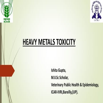 Heavy metals toxicity | PPTX