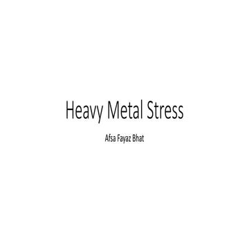 Heavy Metal Stress and its coping mecganism..pptx