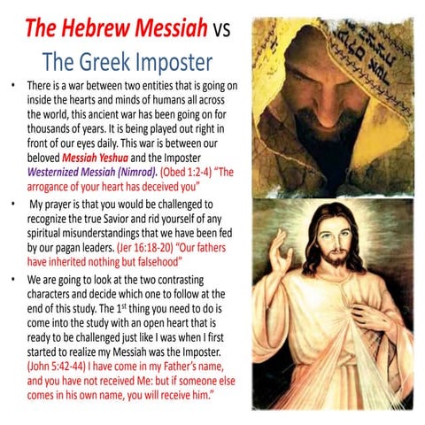 Hebrew messiah vs greek messiah | PPTX
