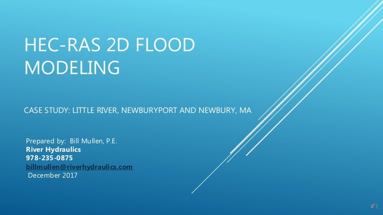 Hec ras flood modeling little river newburyport