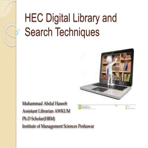 Hec digital library | PPTX