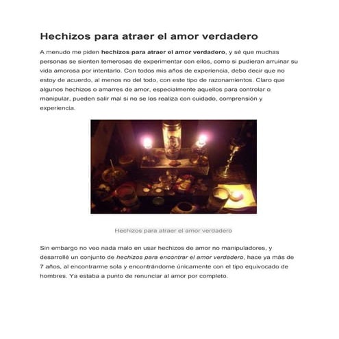 Hacer hechizos de amor | PPTX