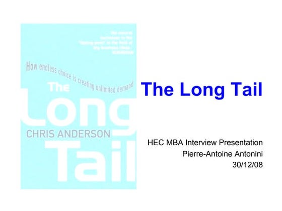 The Concept of the Long Tail Theory | PPT