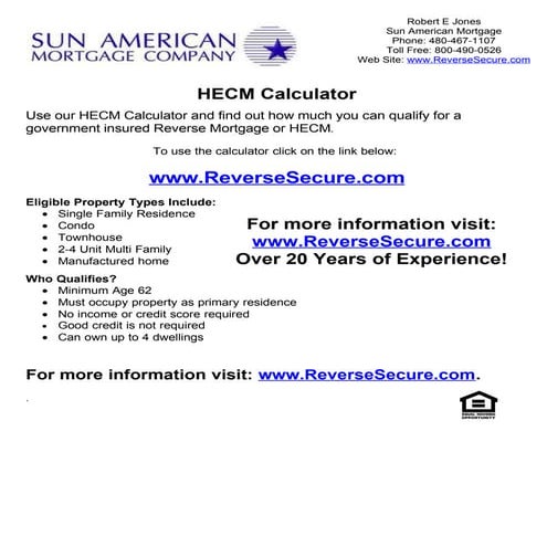 Hecm Calculator | DOC