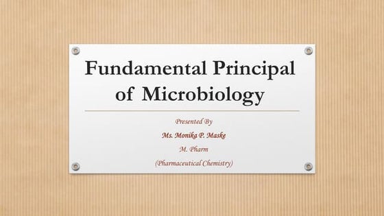 4. Laboratory methods for identification of microorganisms ...