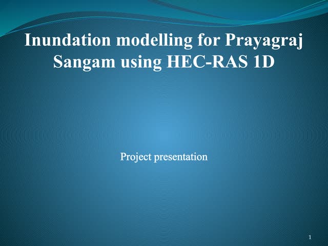 HEC-RAS software for design and modeling | PPTX