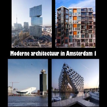 Moderne architectuur in Amsterdam 1 - Leeuwarden, 30 maart 2026 | PDF