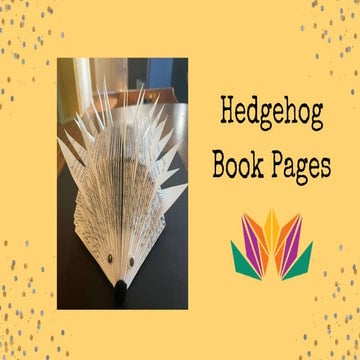 DIY Book Hedgehog | PPT