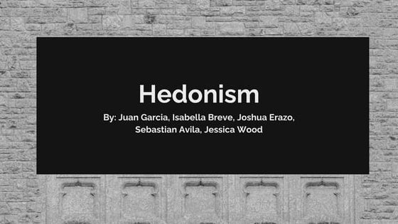 Hedonism | PPT
