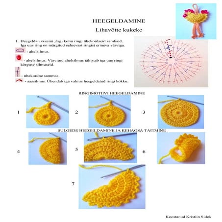 Heegeldamine lihavõtte kukeke | PDF