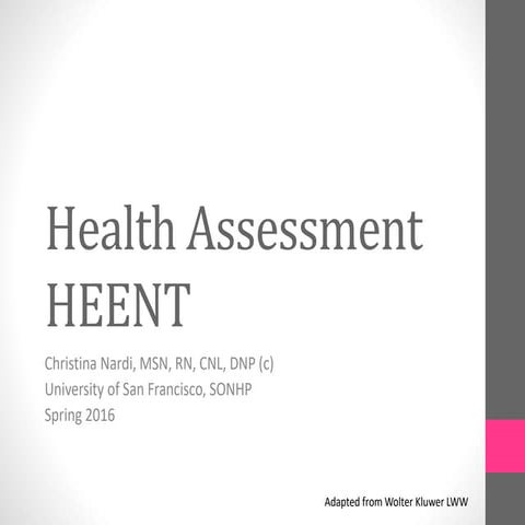 Systemic health examination ppt | PDF