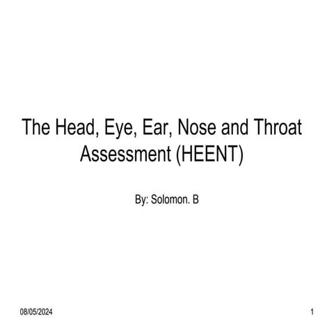 HEENT.ppt nursing health assessment for nurse or | PPT