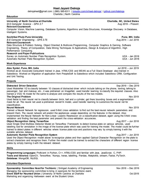 Karan Hora Resume ML | PDF