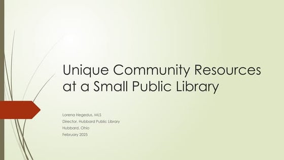 Big Talk From Small Libraries 2024: Genrefying your Public Library | PPT