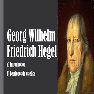 HEGEL historia del pensamiento de hegel filosofía | PPTX