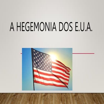 Hegemonia americana após a do bloco pptx | PPT