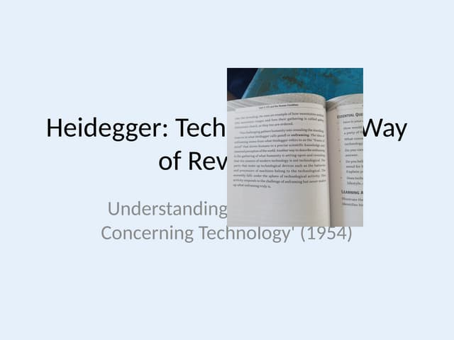 Poiesis, questioning, enframing | PPTX
