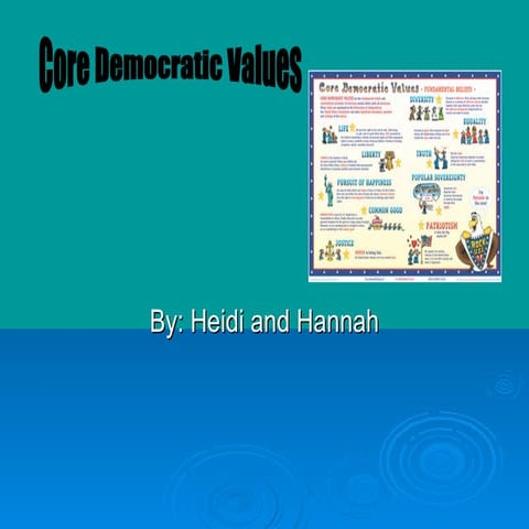 Daniel, Alex Core Democratic Values | PPT
