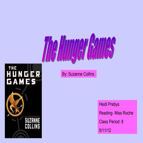 Heidi prebys's the hunger games book report | PPT