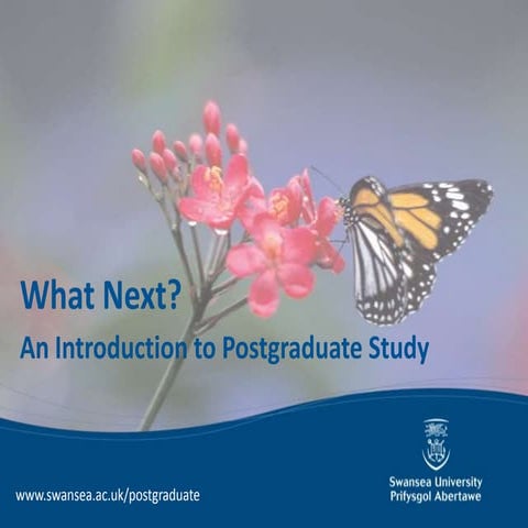 Introduction to Postgraduate Study | PPTX