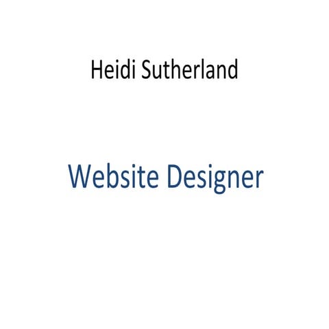Heidi Sutherland Portfolio | PPT