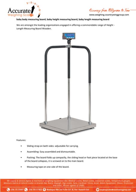 001 platform weighing scales by Accurate Weighing Scales, in Kampala Uganda | PDF