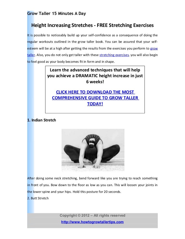Height Increasing Stretches FREE