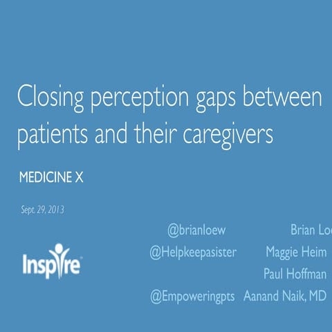 Closing perception gaps between patients and their caregivers | PDF