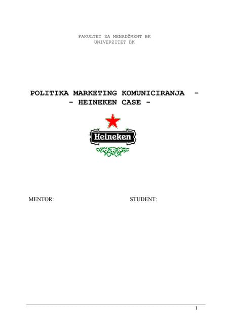 Medjunarodni marketing program | PDF