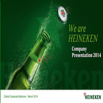 Heineken NV 2014 company presentation | PDF