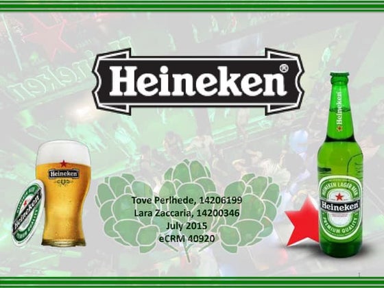 Heineken: International Marketing presentation brand equity | PPT