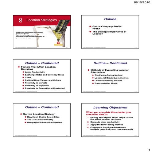 Heizer om10 ch08-location | PDF