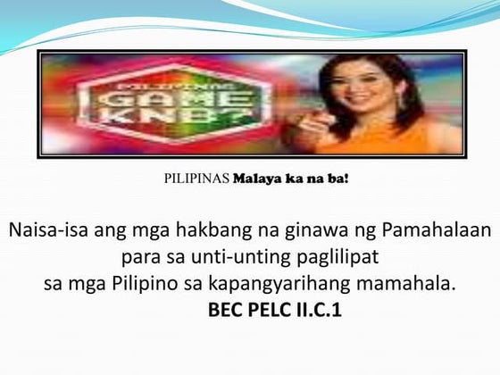 Ang paggawa ng batas | PPTX