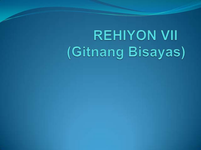Rehiyon 13 | PPTX