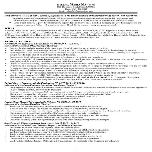 Maria Smith Resume | DOC