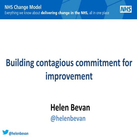 Building Contagious Commitment for Change - Workshop with Helen Bevan ...