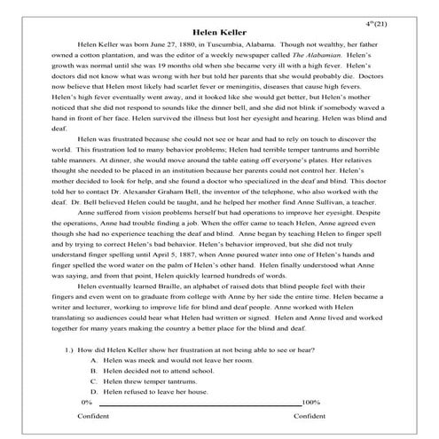 Helen Keller, The Story of My Life | PPTX