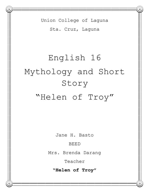 Lesson plan in English 1 | DOCX