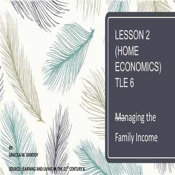 Sources of Family Income | PPTX