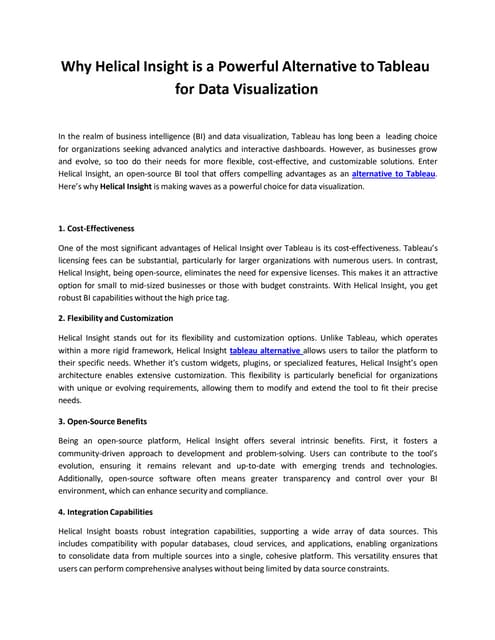 Helical Insight The Best Open Source BI Tool for Alternative to Tableau.pptx
