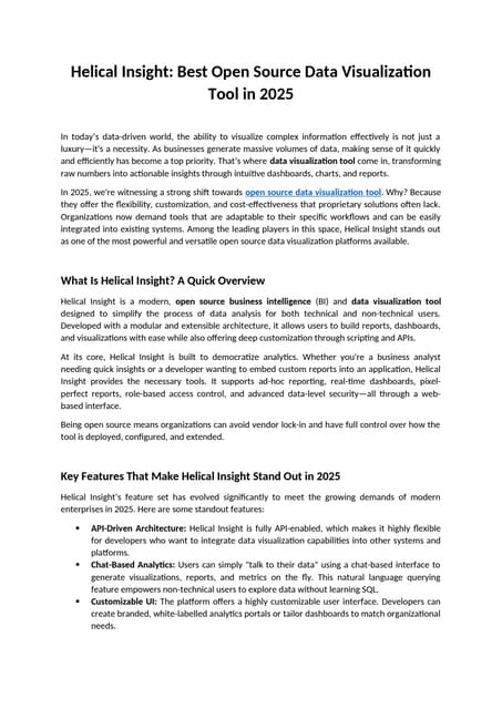 Need a Self-Hosted Alternative to Tableau Try Helical Insight.docx