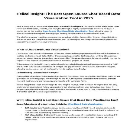 Helical Insight The Best Open Source Chat-Based Data Visualization Tool ...